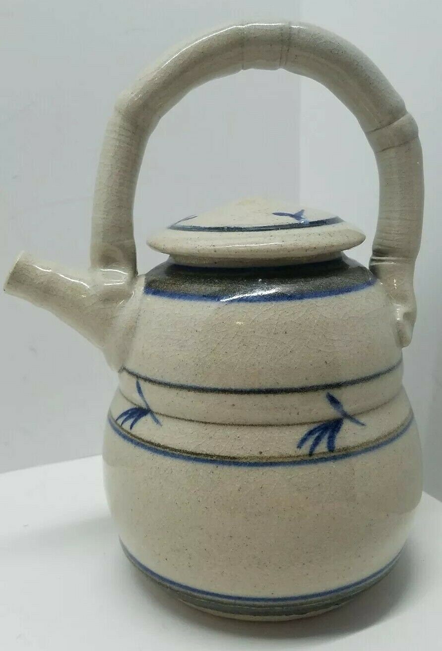 Vintage Hayes Handcrafted Studio Signed Glazed Pottery Asian Style ...