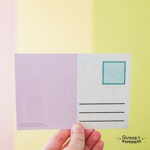 Hurry Back! - Magical Postcards | Glitter & Happiness Postcard - Etsy
