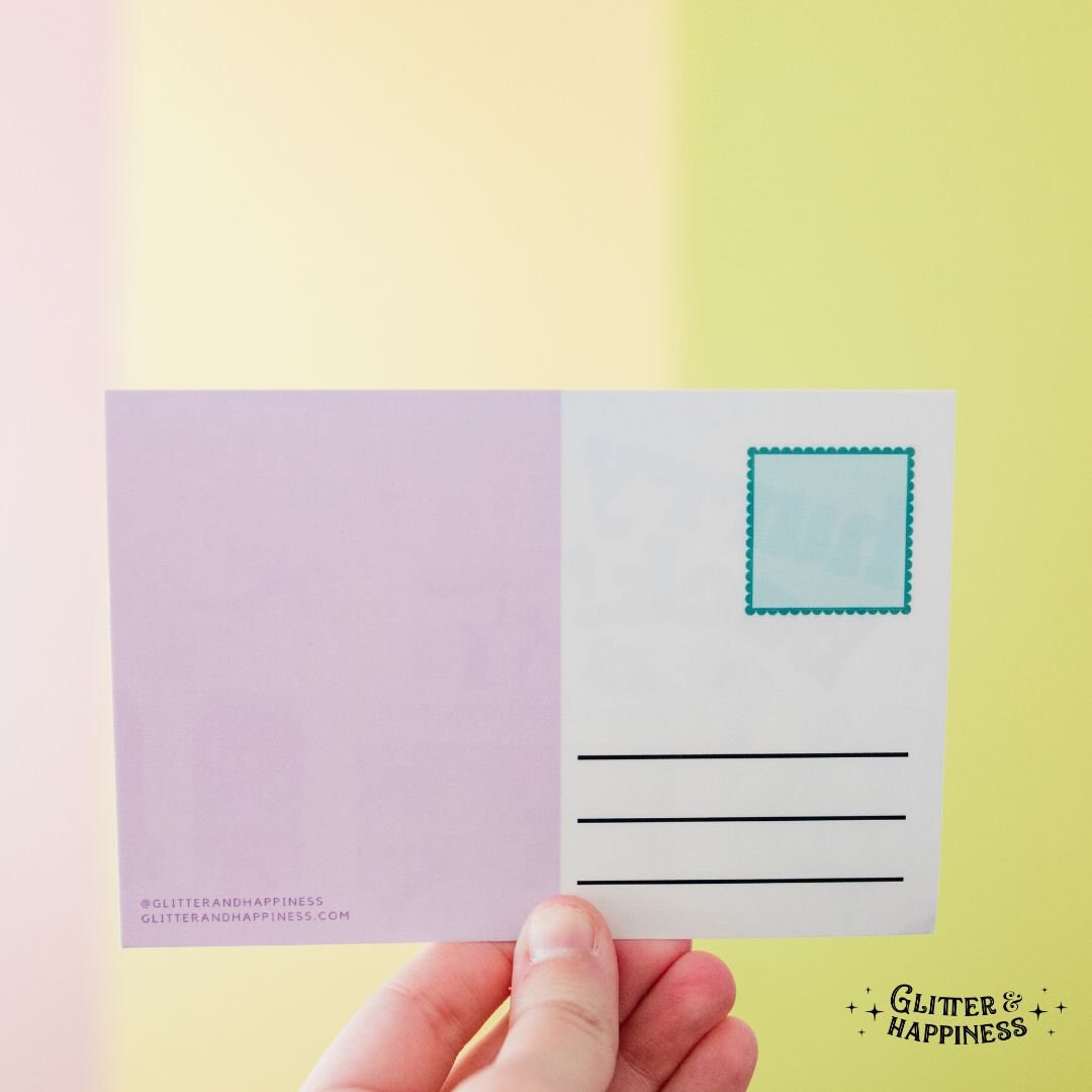 Hurry Back! - Magical Postcards | Glitter & Happiness Postcard - Etsy