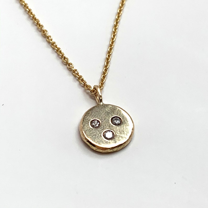 14K 18K Solid Yellow Recycled Gold Round Circle Coin Nugget - Etsy