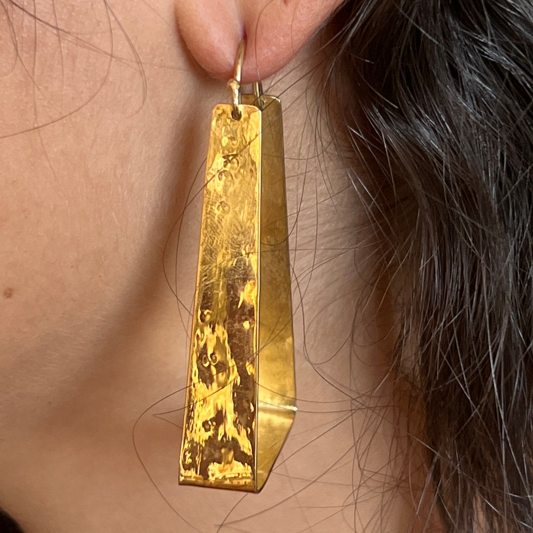 Large Triangle Shape Modern Geometric Tapered Light Weight Big - Etsy