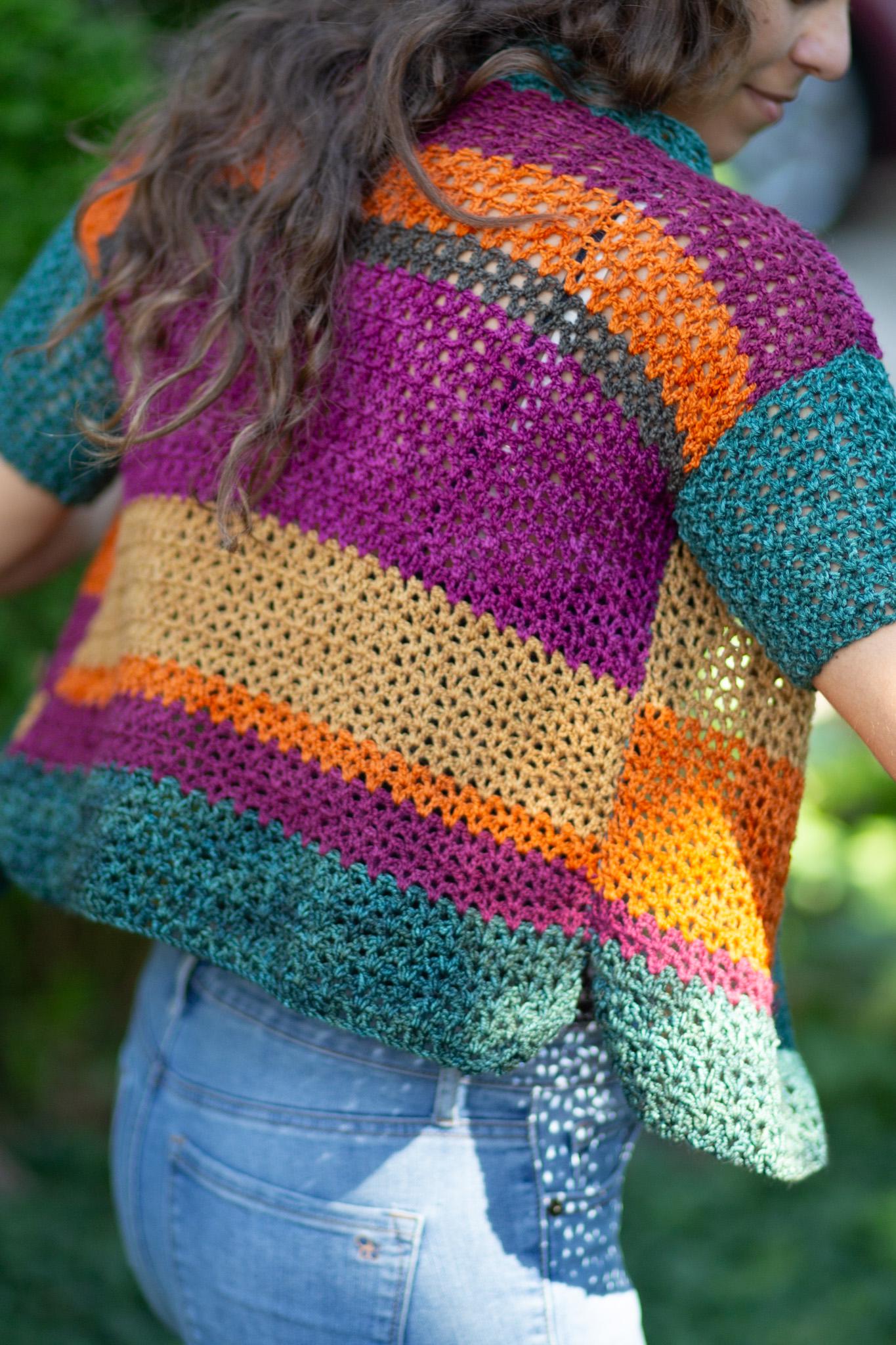 Size Small Crochet Button Shirt, Crochet Cardigan, Handmade Crochet ...