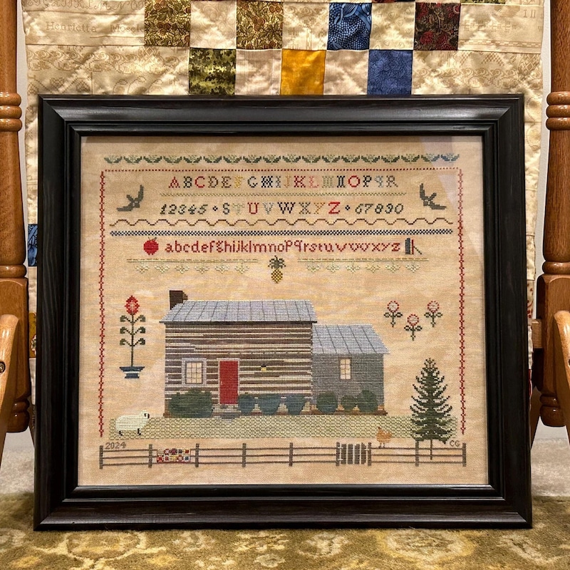 Cabin Cross Stitch Sampler - Etsy
