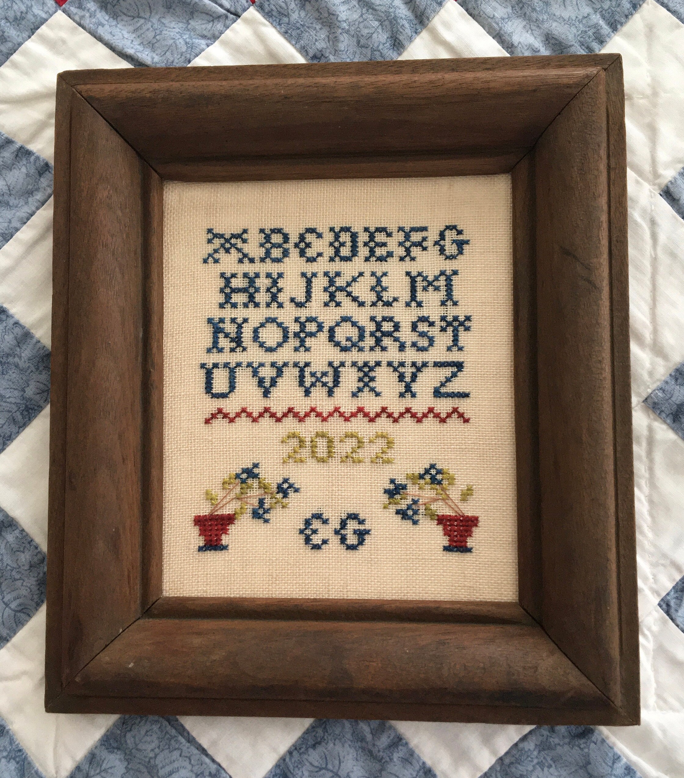 Blue Alphabet, by Town Designs Cross Stitch, Counted Cross Stitch ...