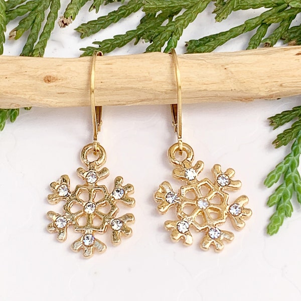 Snowflake Earrings - Etsy