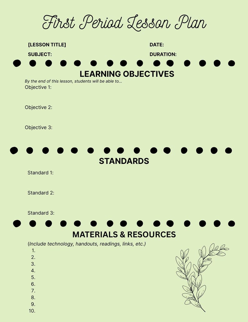 25-26 Lesson Planner - Digital & Printable - Etsy