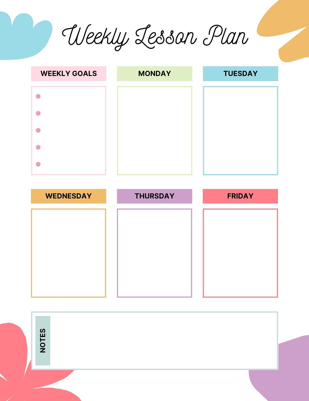 25-26 Lesson Planner - Digital & Printable - Etsy