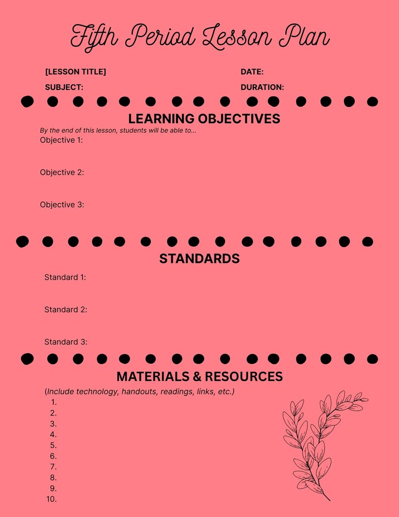 25-26 Lesson Planner - Digital & Printable - Etsy