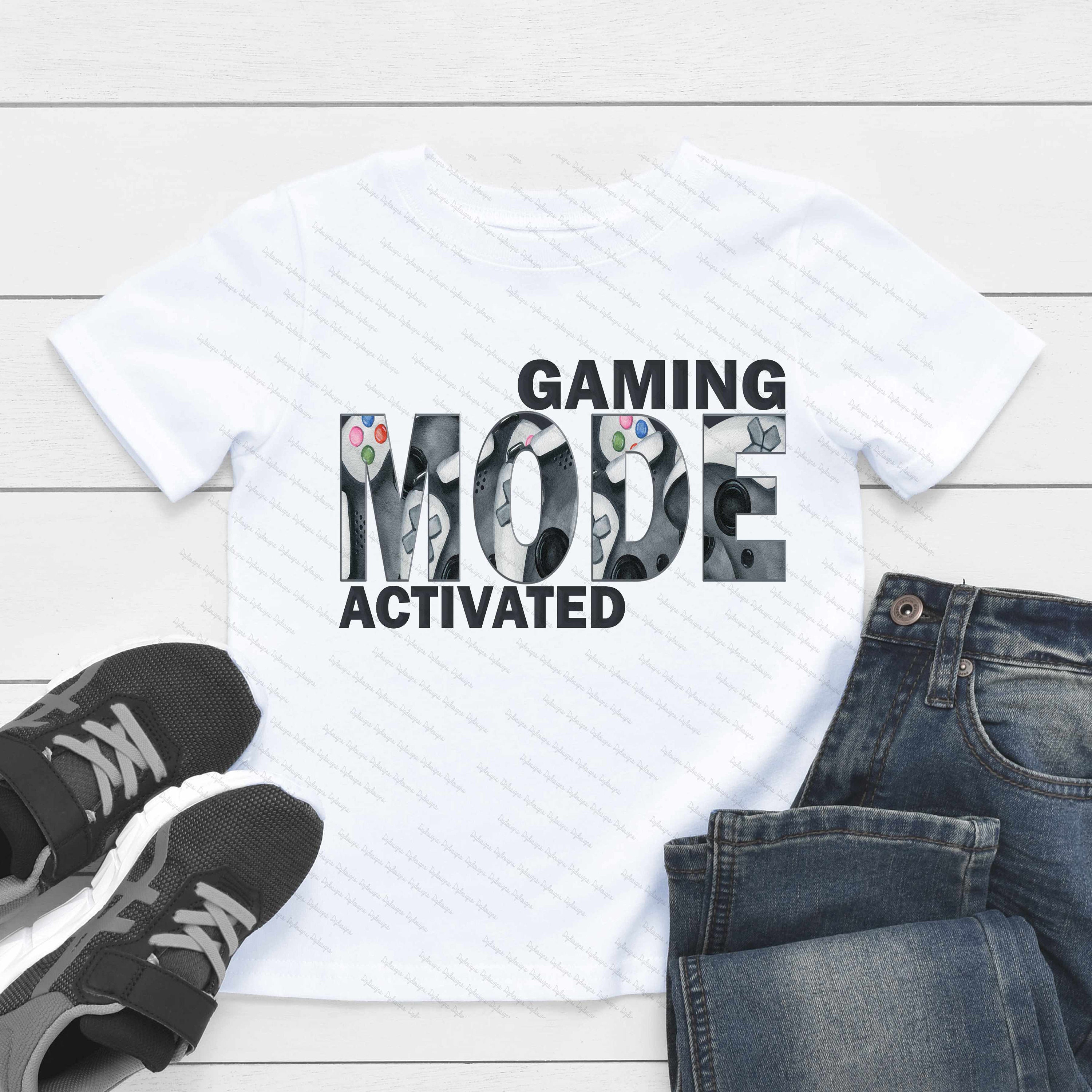Gamer Mode Activated Template Design for Mugs T Shirts and - Etsy UK