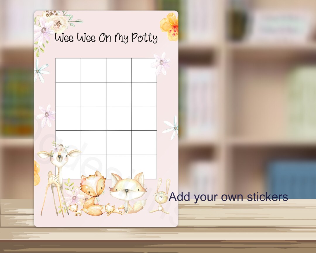 Wee Wee on My Potty Chart Signs Dry Erase Boards - Etsy