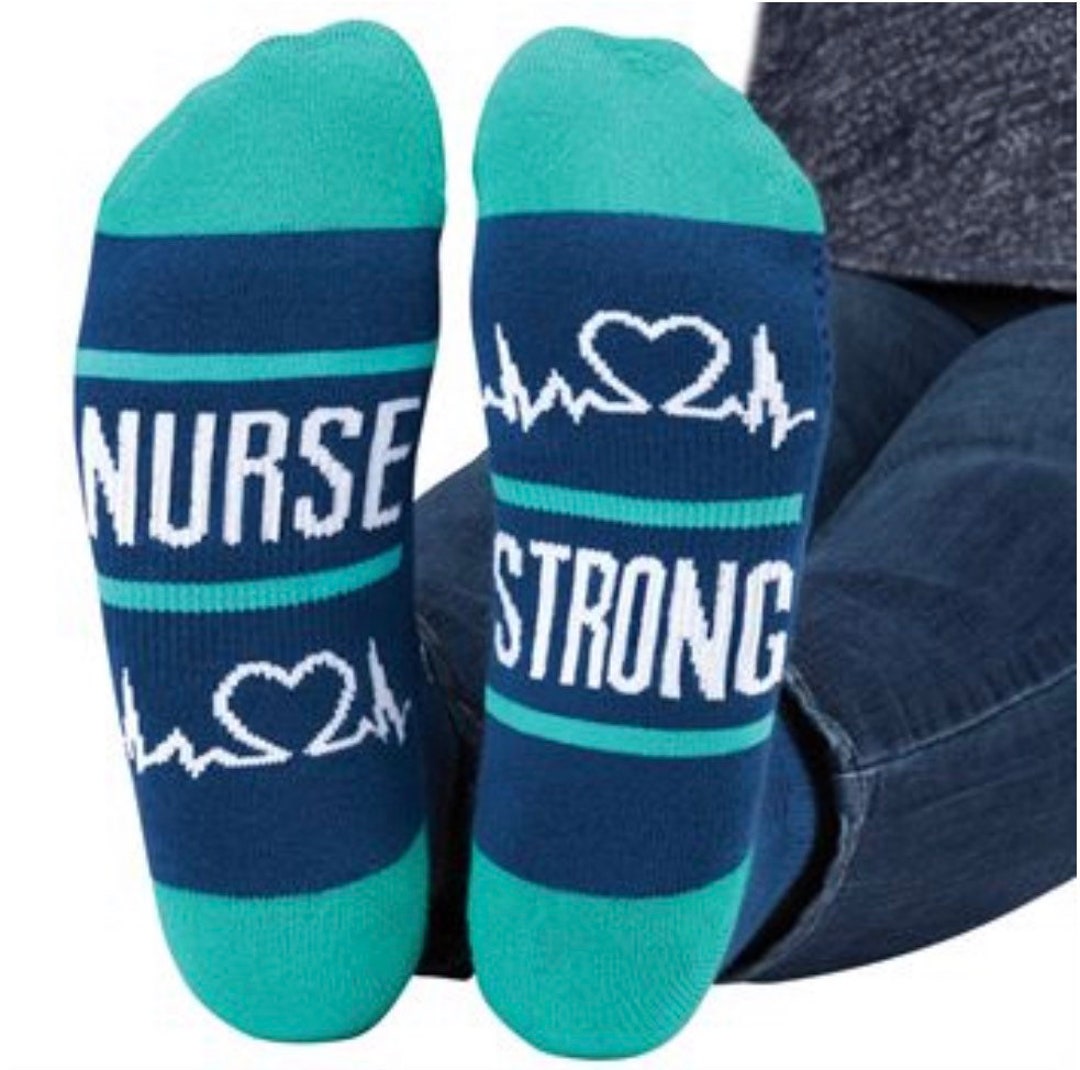 Nurse Strong Socks - Nurses Week Gift - Nursing School Gift - Nursing ...