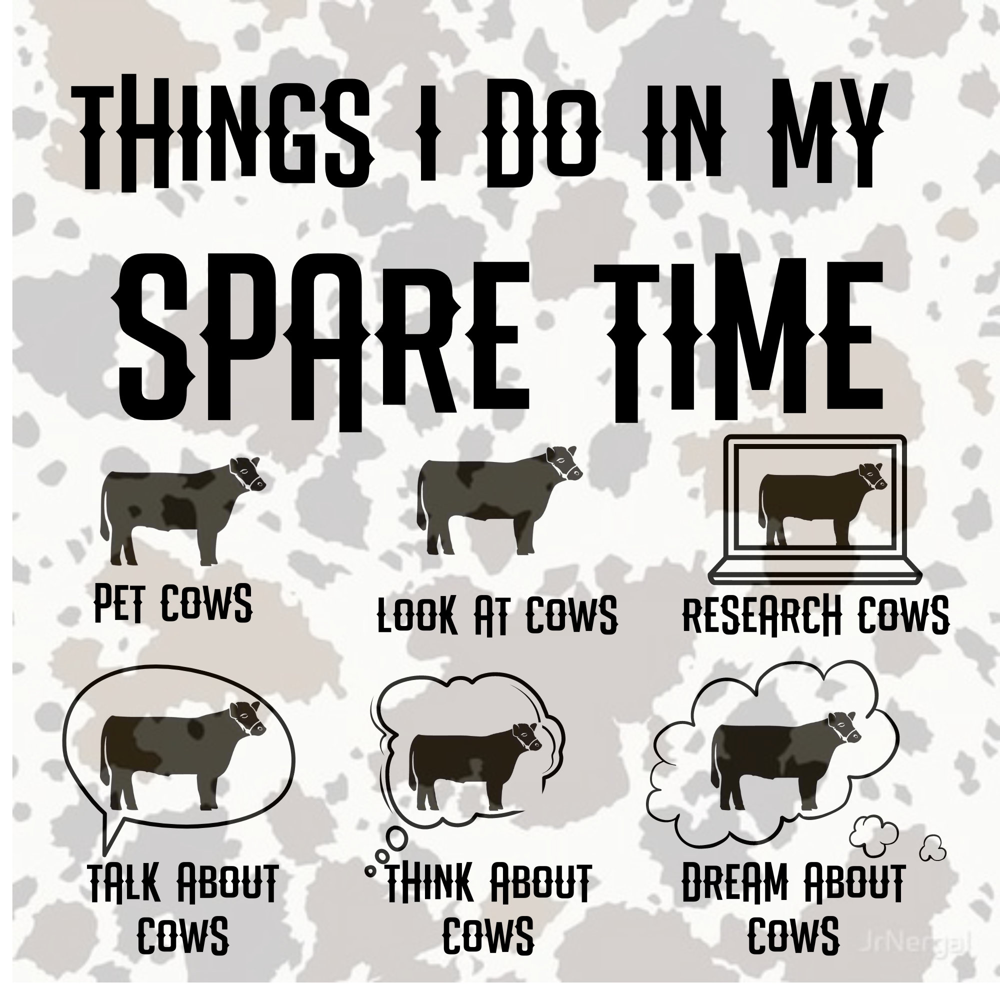 Things I Do in My Spare Time Cow | Design, Rancher, Farm Life, SVG, PNG ...