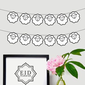 Sheep Garland for Eid Al Adha, DIY Eid Decorations - Etsy