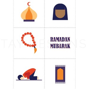 Islamic, Matching Cards Activity for Muslim Kids, Ramadan - Etsy