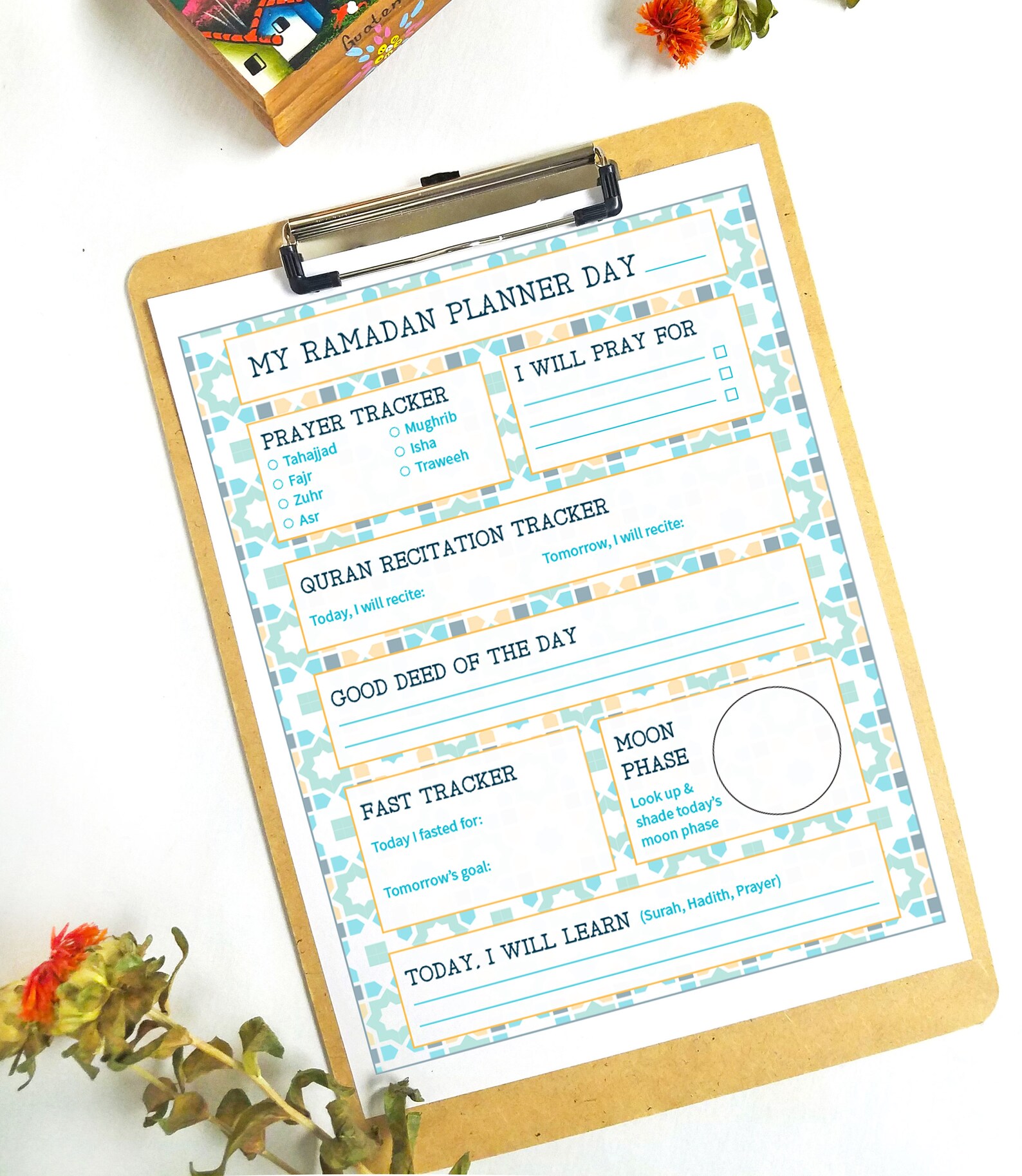 Ramadan Planner for Kids, Printable, Weekly Planner, Islamic Kids ...