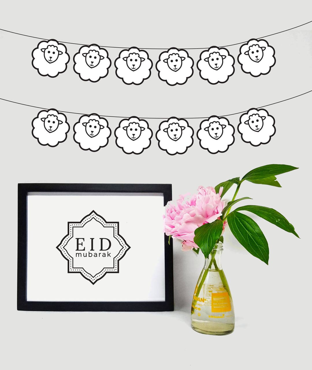 Sheep Garland for Eid Al Adha, DIY Eid Decorations - Etsy