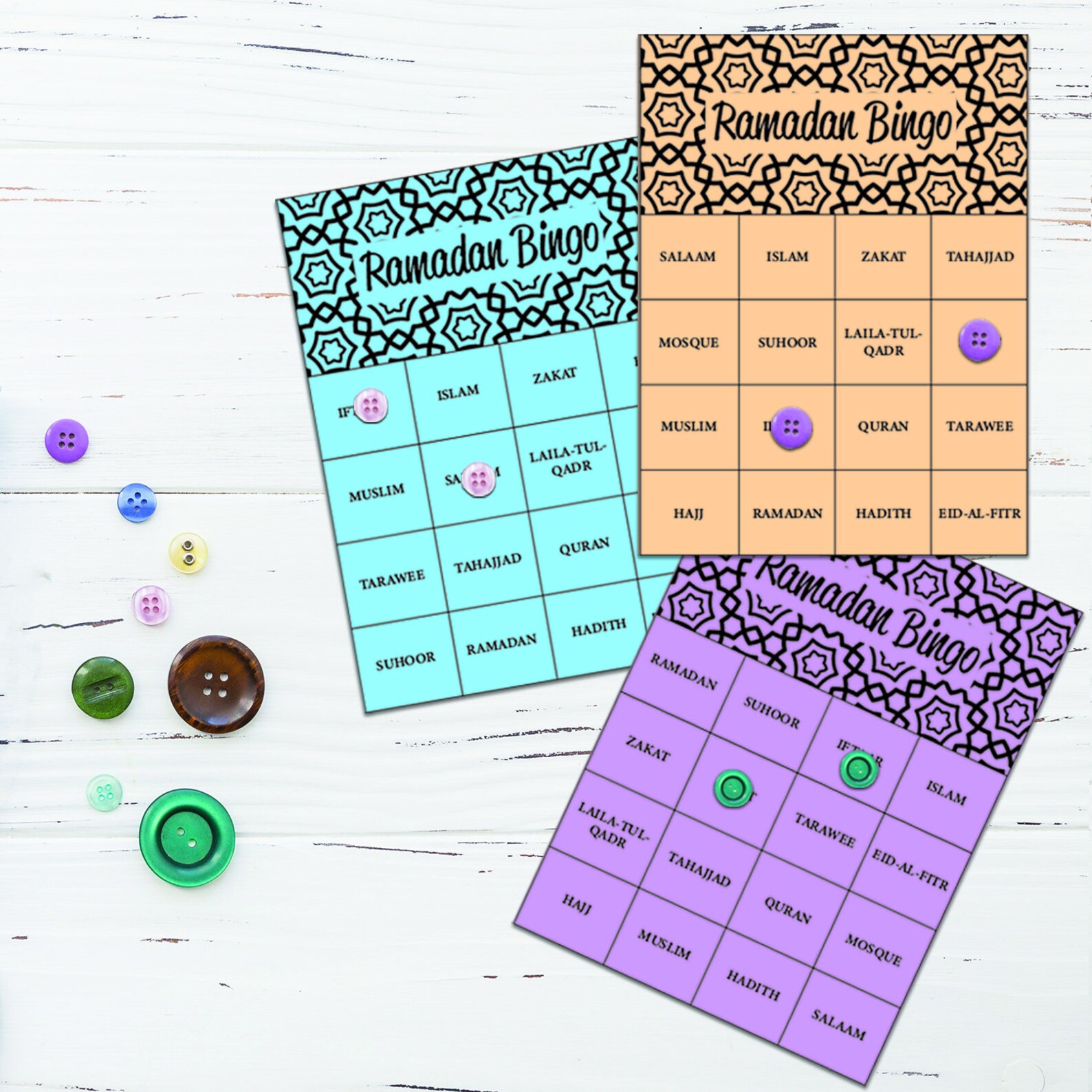 Ramadan Bingo for Kids - Etsy