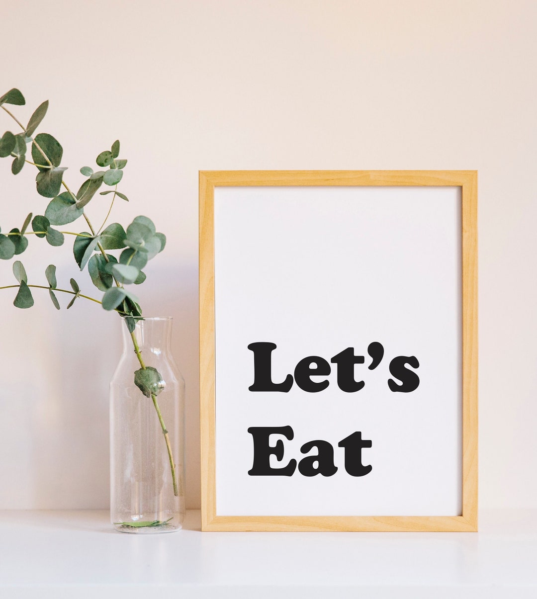 Let's Eat Printable, Thanksgiving, Kitchen, Dining Decoration - Etsy