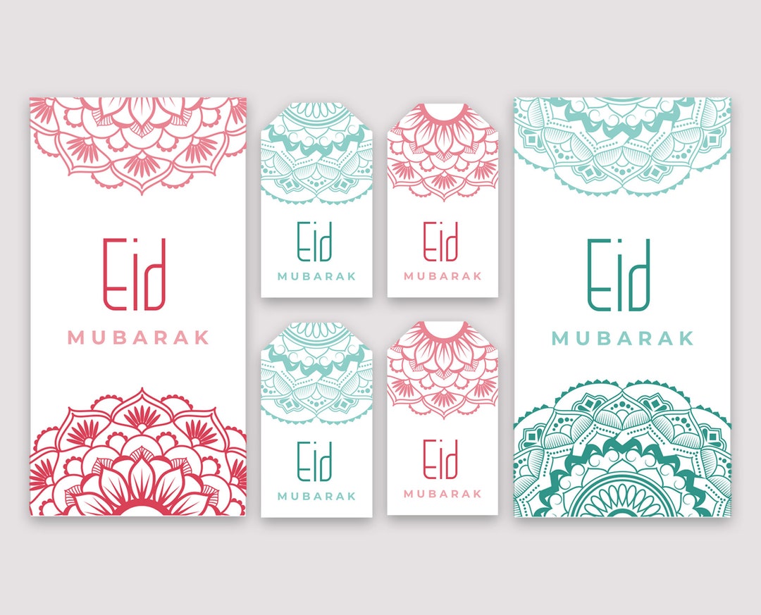 Eid Mubarak Bundle, Gift Tags, Money Envelope, Printables - Etsy