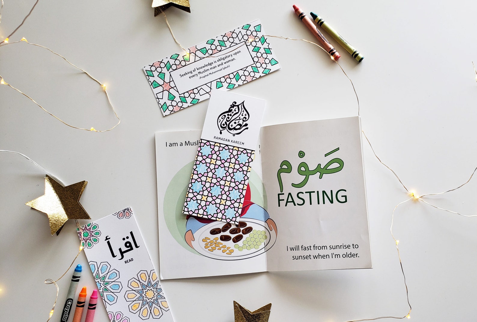 Islamic/ramadan Coloring Bookmarks, Activity for Kids, Printable ...