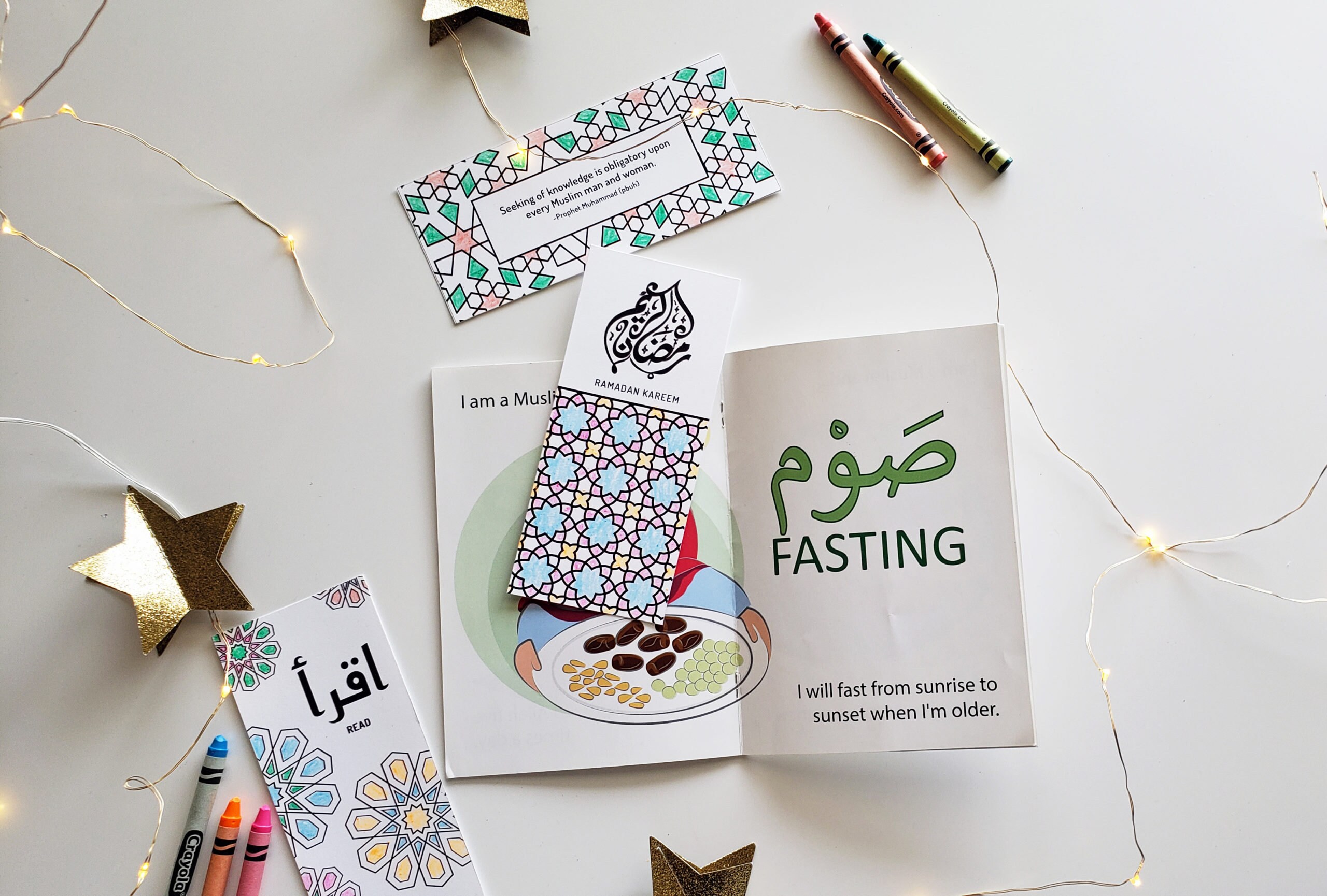 Islamic/ramadan Coloring Bookmarks, Activity for Kids, Printable ...