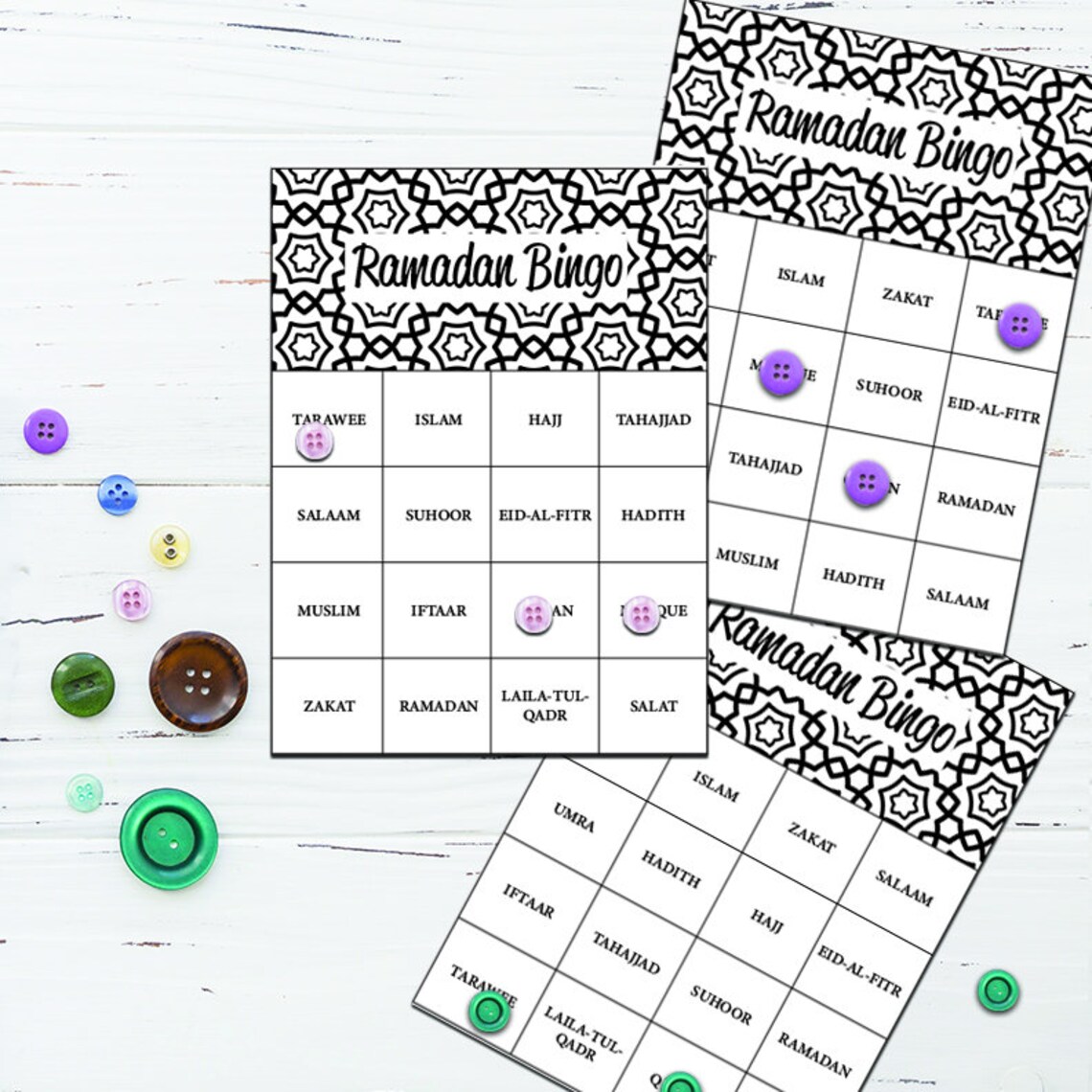 Ramadan Bingo for Kids - Etsy
