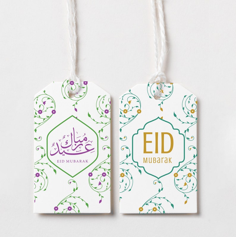 Eid Mubarak Gift Tags, Islamic Printable, Islamic Crafts, DIY - Etsy
