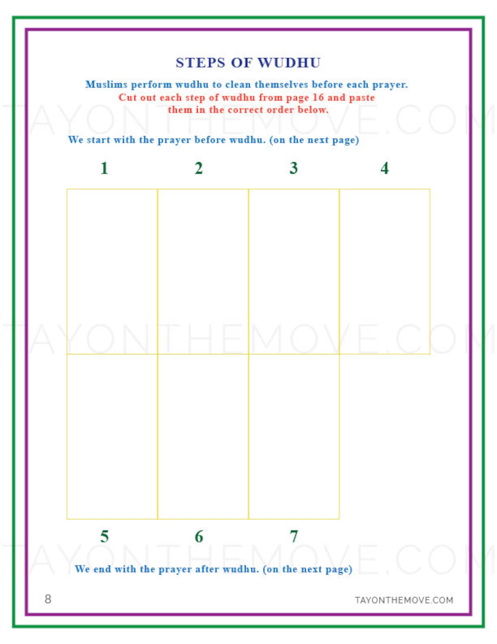 Islamic General Knowledge Book for Muslim Children, Printable, Muslim ...