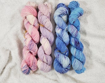 Beach Fade Set Three Skeins Hand Dyed Yarn on Superwash Merino - Etsy