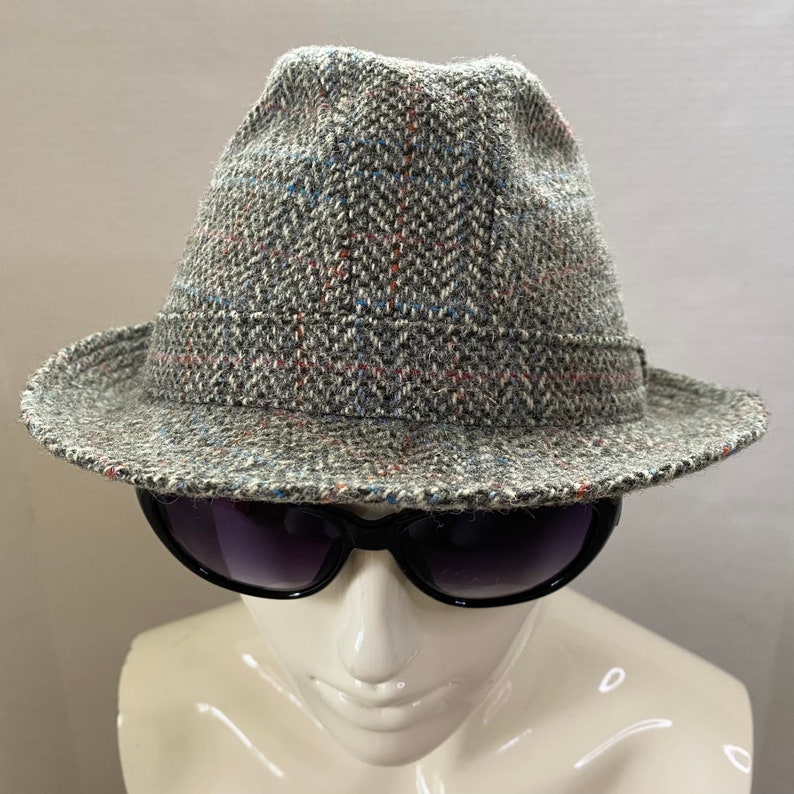 Trilby HAT Herringbone Tweed Wool Vintage Unisex Fashion Hat ...