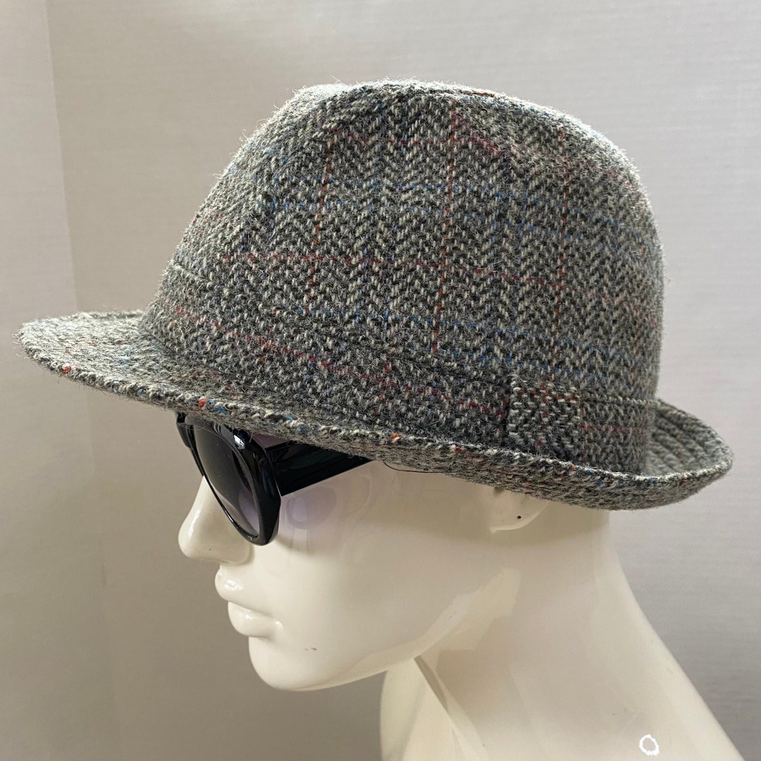 Trilby HAT Herringbone Tweed Wool Vintage Unisex Fashion Hat ...