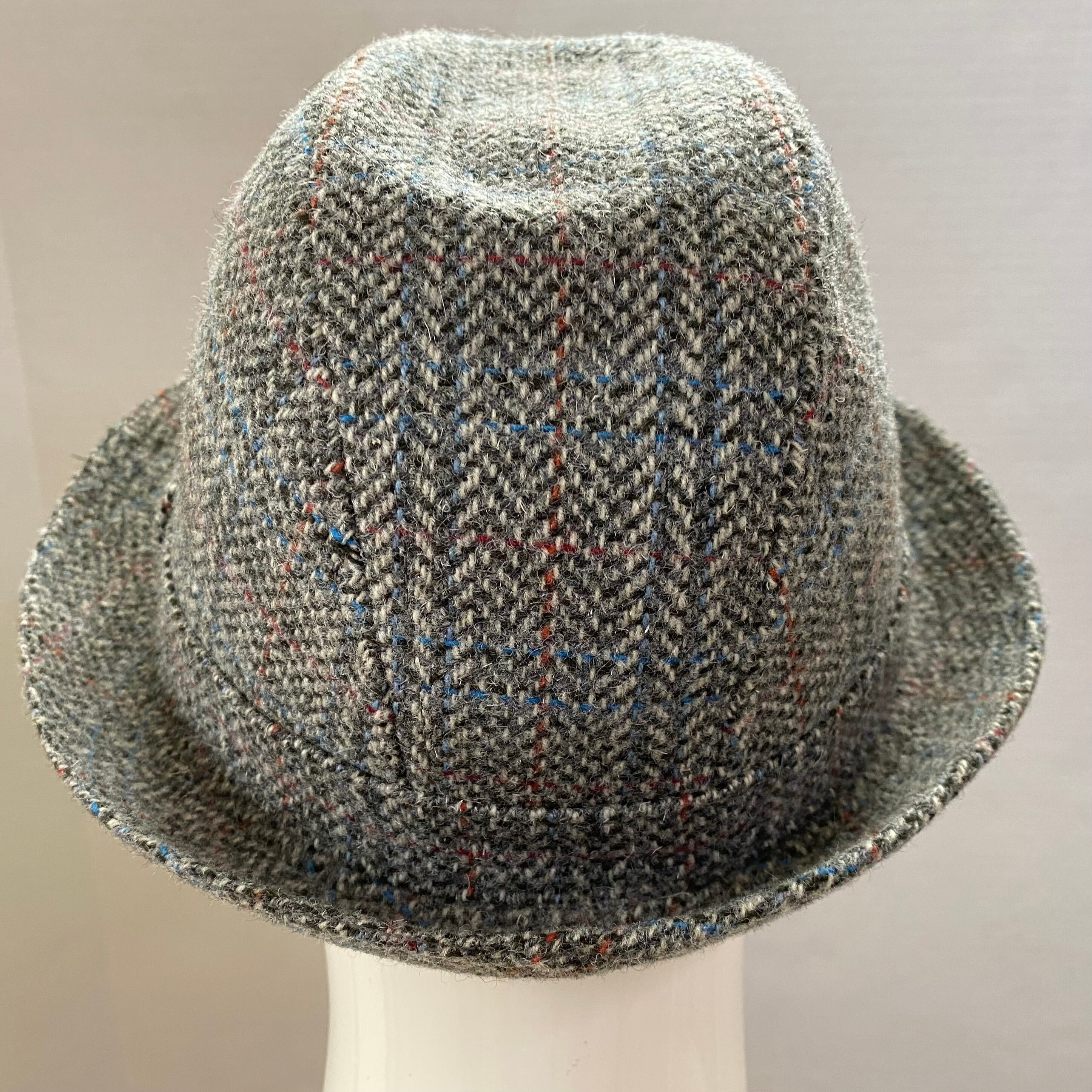 Trilby HAT Herringbone Tweed Wool Vintage Unisex Fashion Hat ...