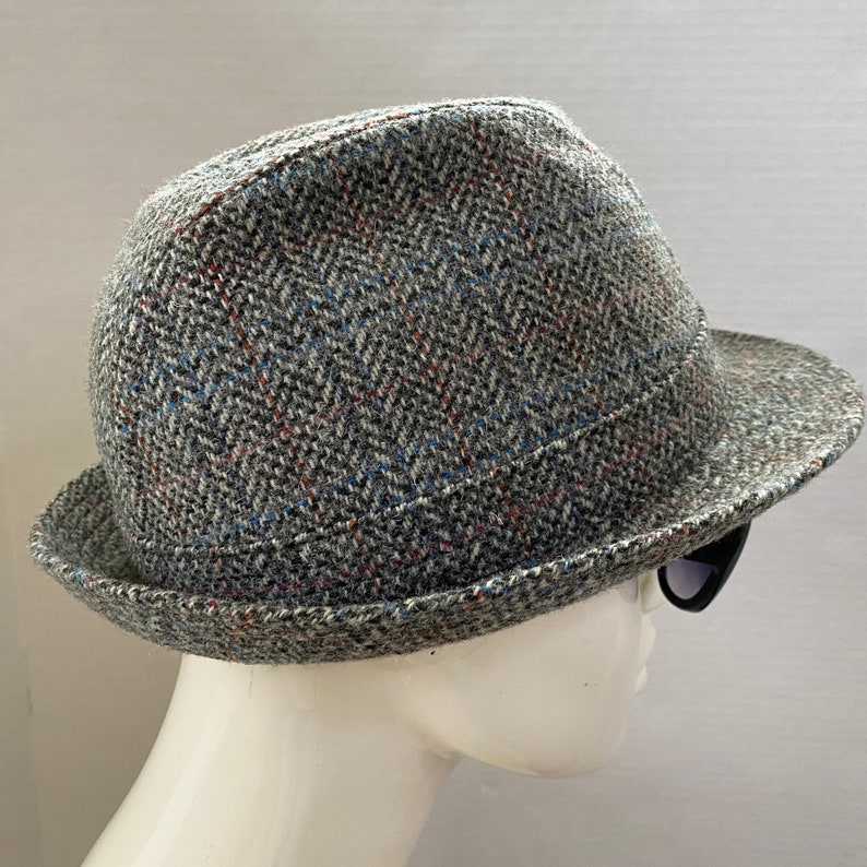 Trilby HAT Herringbone Tweed Wool Vintage Unisex Fashion Hat ...
