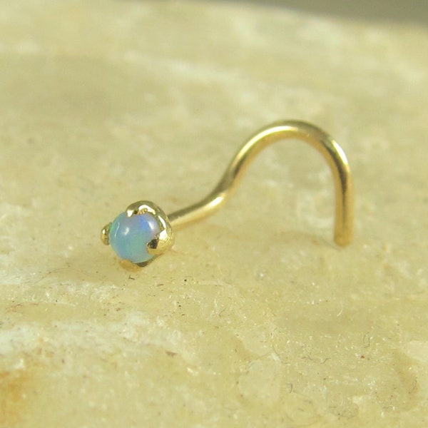 Opal Nose Ring - Etsy