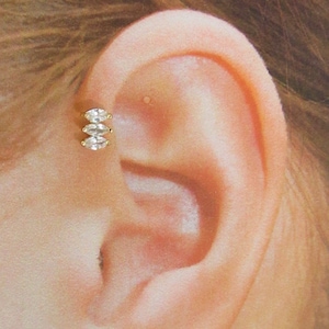 Gold Plated Forward Helix Surgical Labret Barbell..internally - Etsy