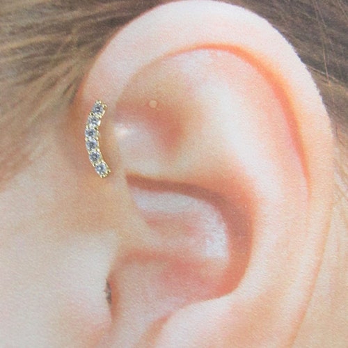 Forward Helix 6 Cz Surgical Steel Labretinternally - Etsy
