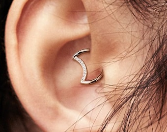 Titanium Implant Grade Daith Piercing Double | Etsy