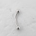 14k White Gold Rook Piercingeyebrowcurved Barbell..16g..8mm - Etsy