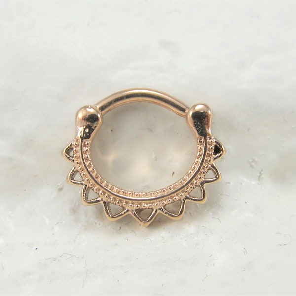 Rose Gold Septum Jewelry - Etsy
