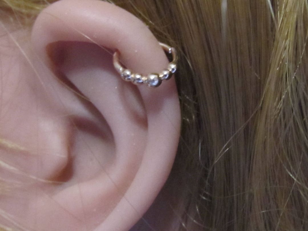 14k Rose Gold Helix Bendable Multiball Ring..18g..8mm - Etsy