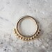 14k Solid Yellow Gold Septum Multiball Bendable Ring..16g..8mm - Etsy