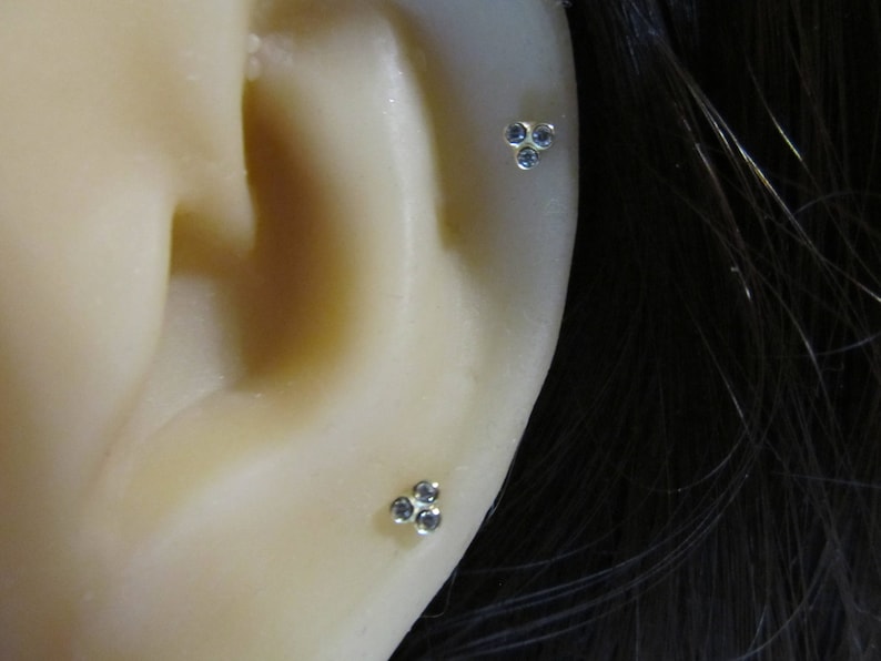 14k Solid Gold CartilageTragusHelixLobe Piercing Barbel | Etsy
