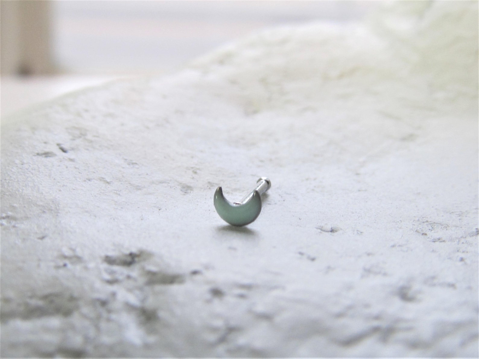 Glow in the Dark Moon Nose Ring Stud..20g - Etsy