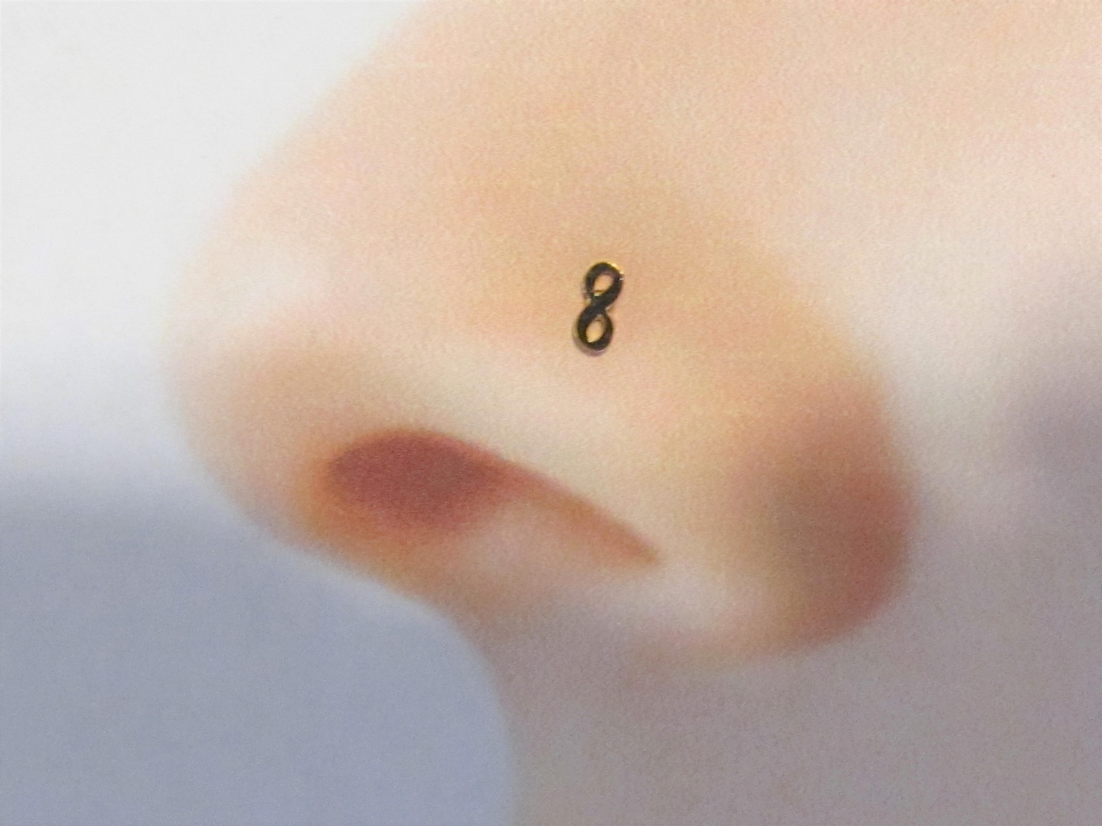 Rose Gold Infinity Nose Ring Stud..20g - Etsy