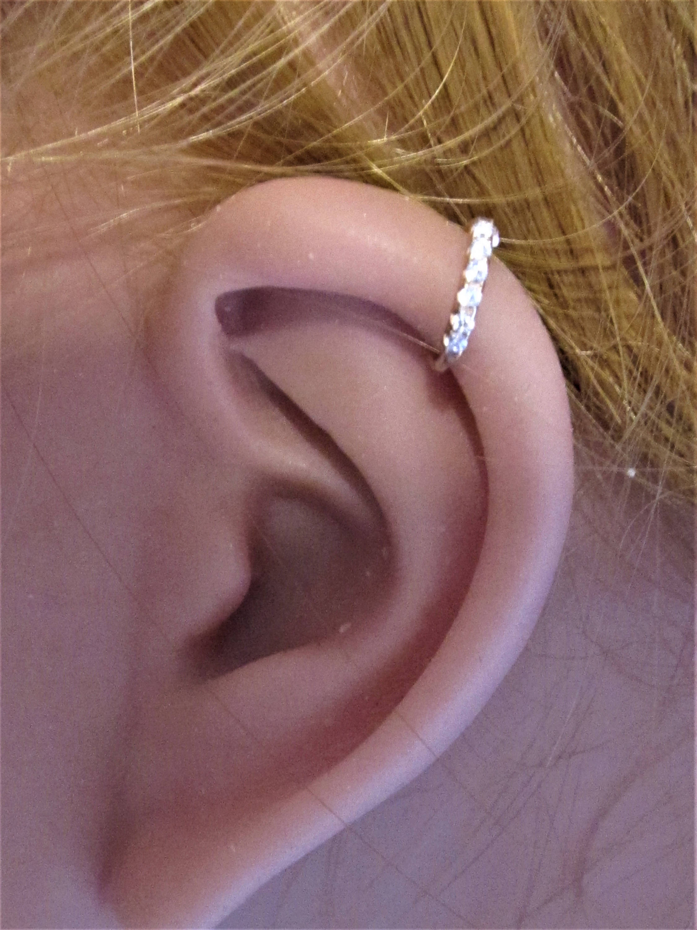 14k Rose Gold solid..ultimate Tragus Piercing Hoop - Etsy