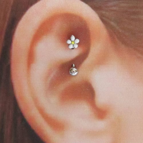 Rook Piercing Curved Barbellinternally Threaded 16g..8mm - Etsy