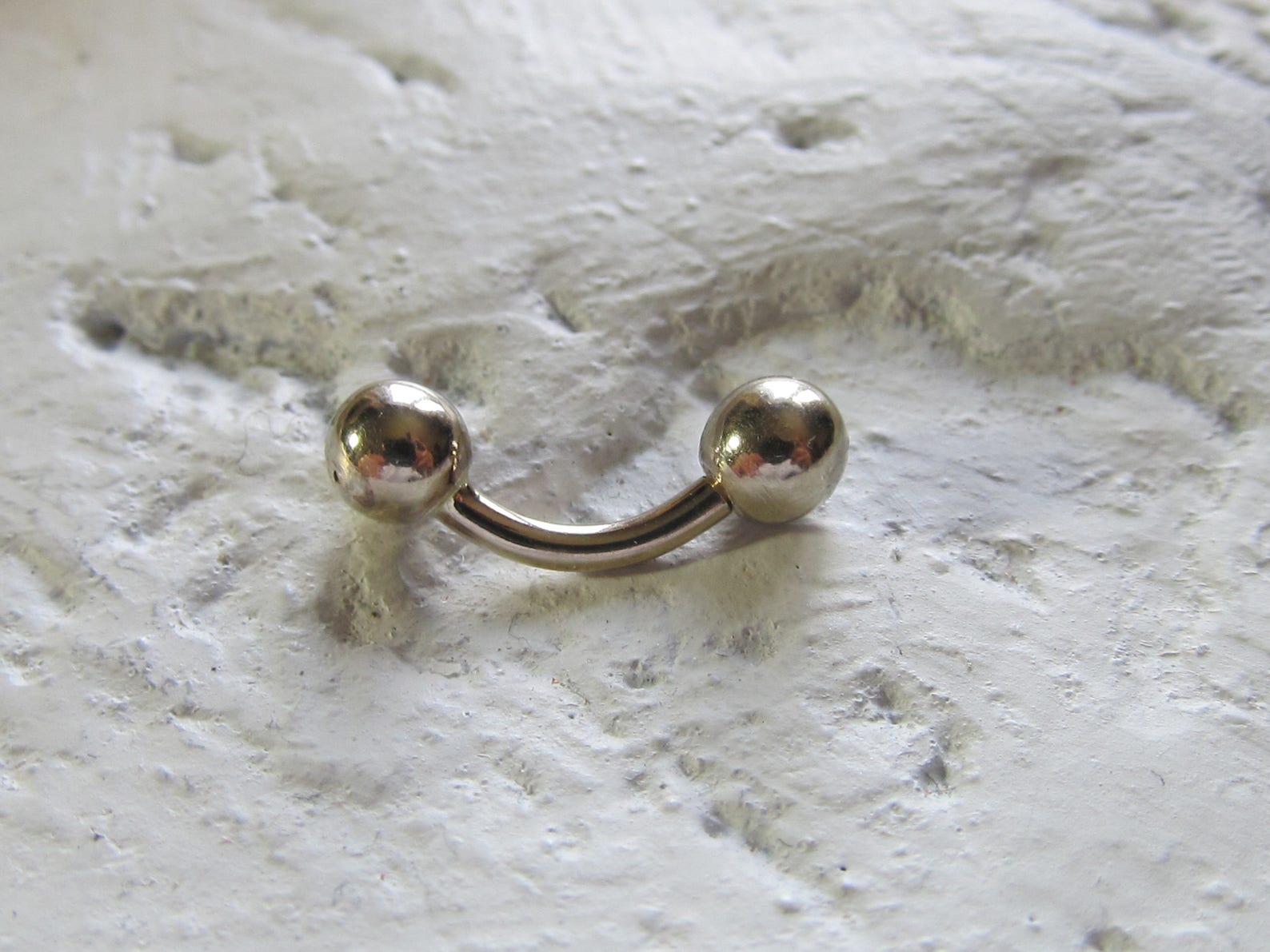 14k White Gold Genital Clitchristinahood Piercing - Etsy