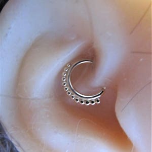 14k Solid Yellow Gold Septum Multiball Bendable Ring..16g..8mm - Etsy