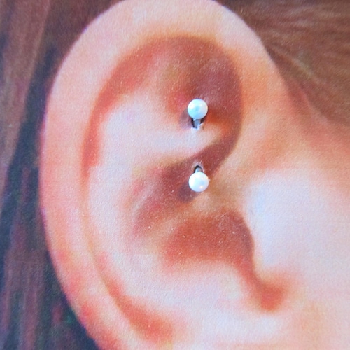 Rook Piercing Curved Barbellinternally Threaded 16g..8mm - Etsy
