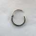 14k Solid White Gold Conch Piercing Eternity Clicker Ring..16g..10mm or ...